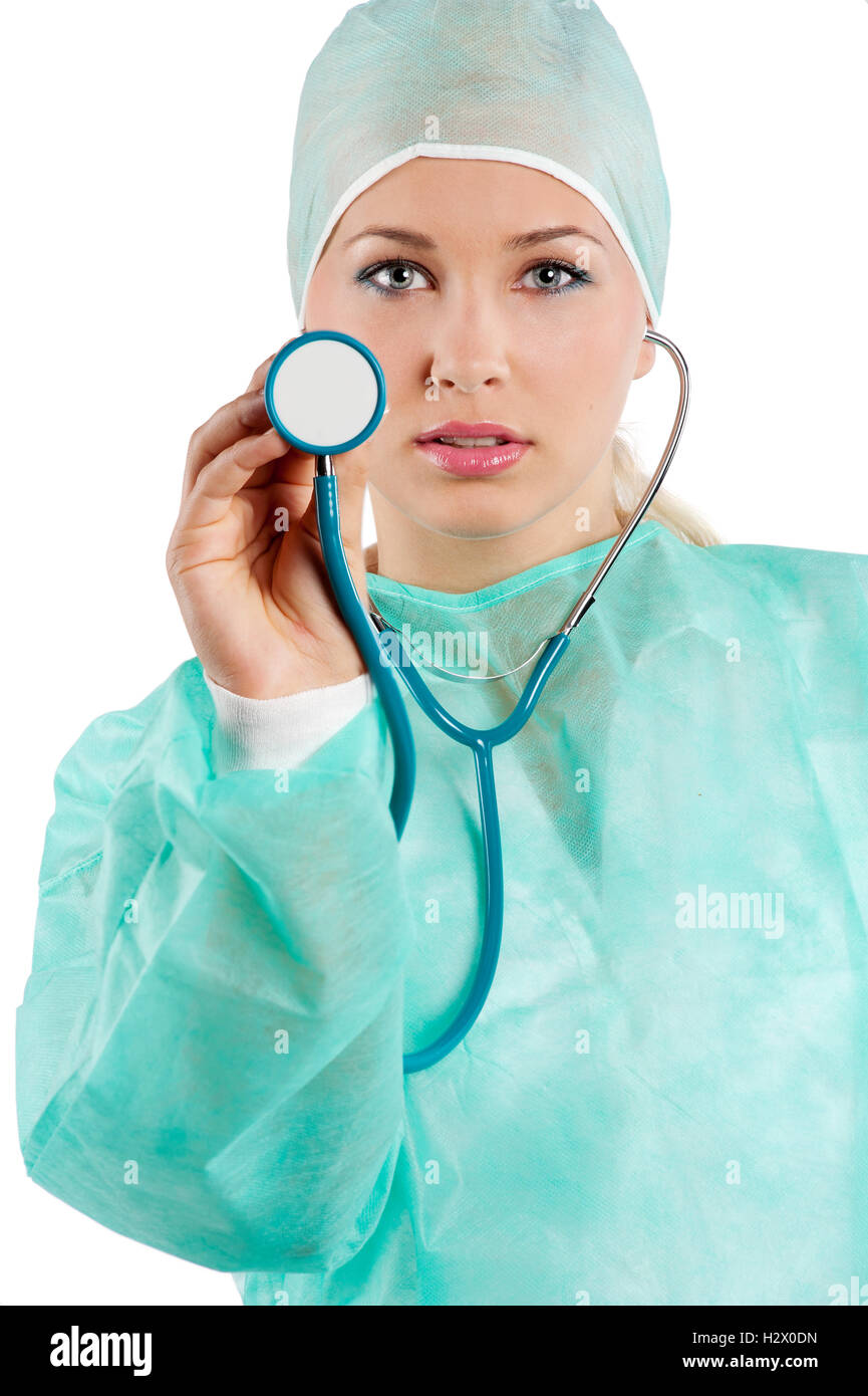 doctor with stethoscope Stock Photo - Alamy