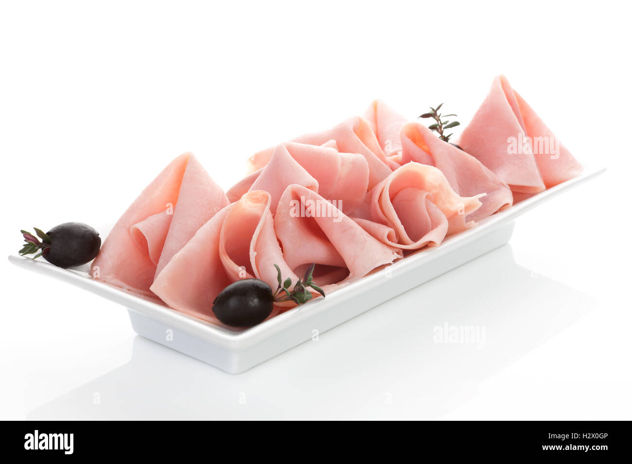 Luxurious ham slices Stock Photo - Alamy