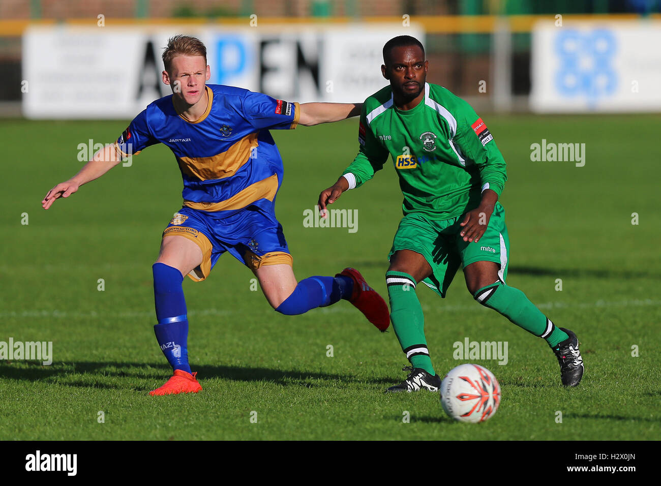 Ryan Boswell in action for Romford during Romford vs Haringey Borough ...