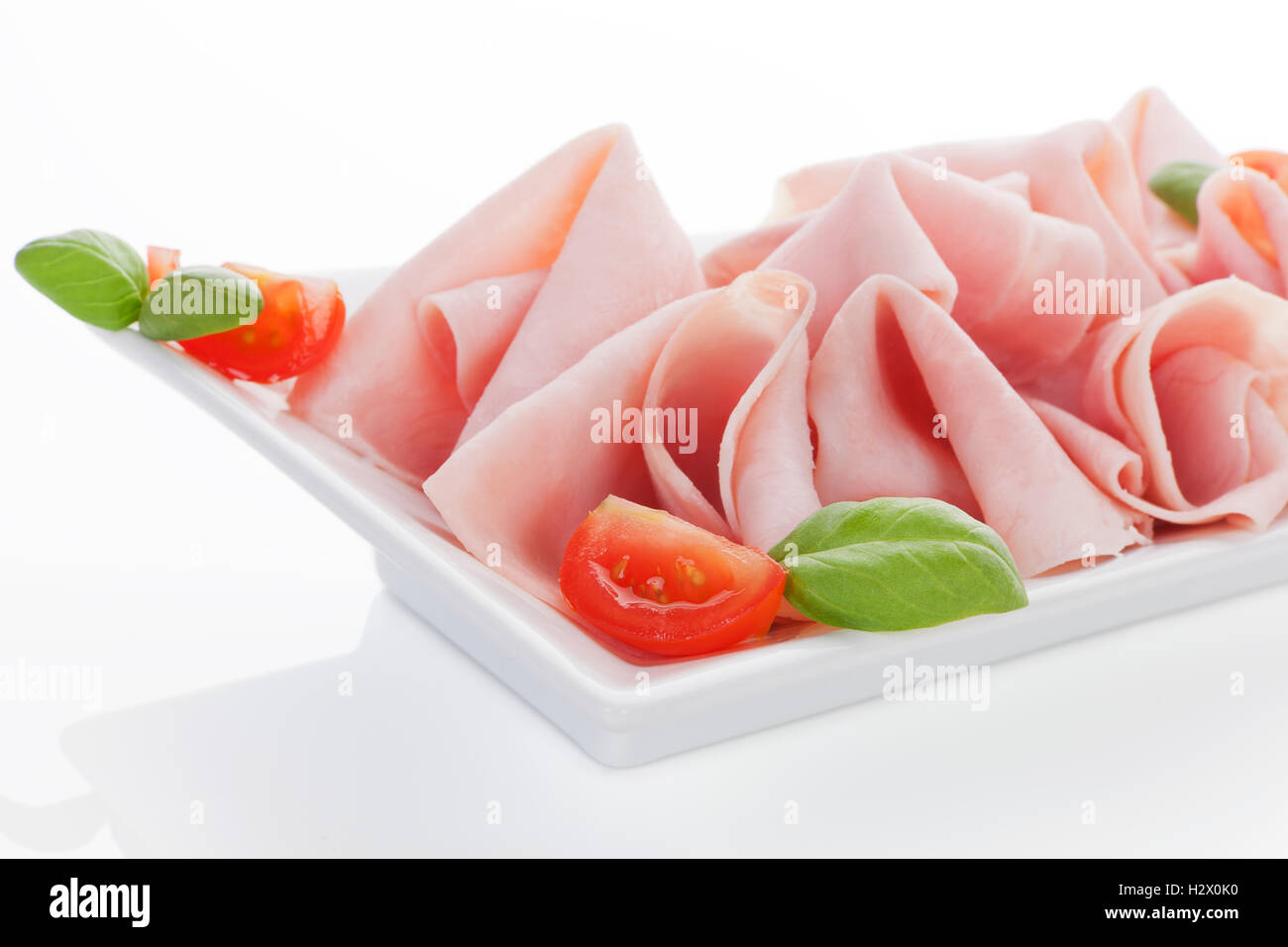 Delicious ham plate Stock Photo - Alamy