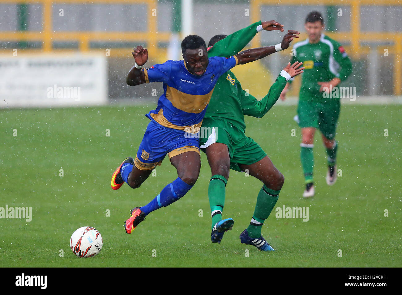 David Manu in action for Romford during Romford vs Haringey Borough ...