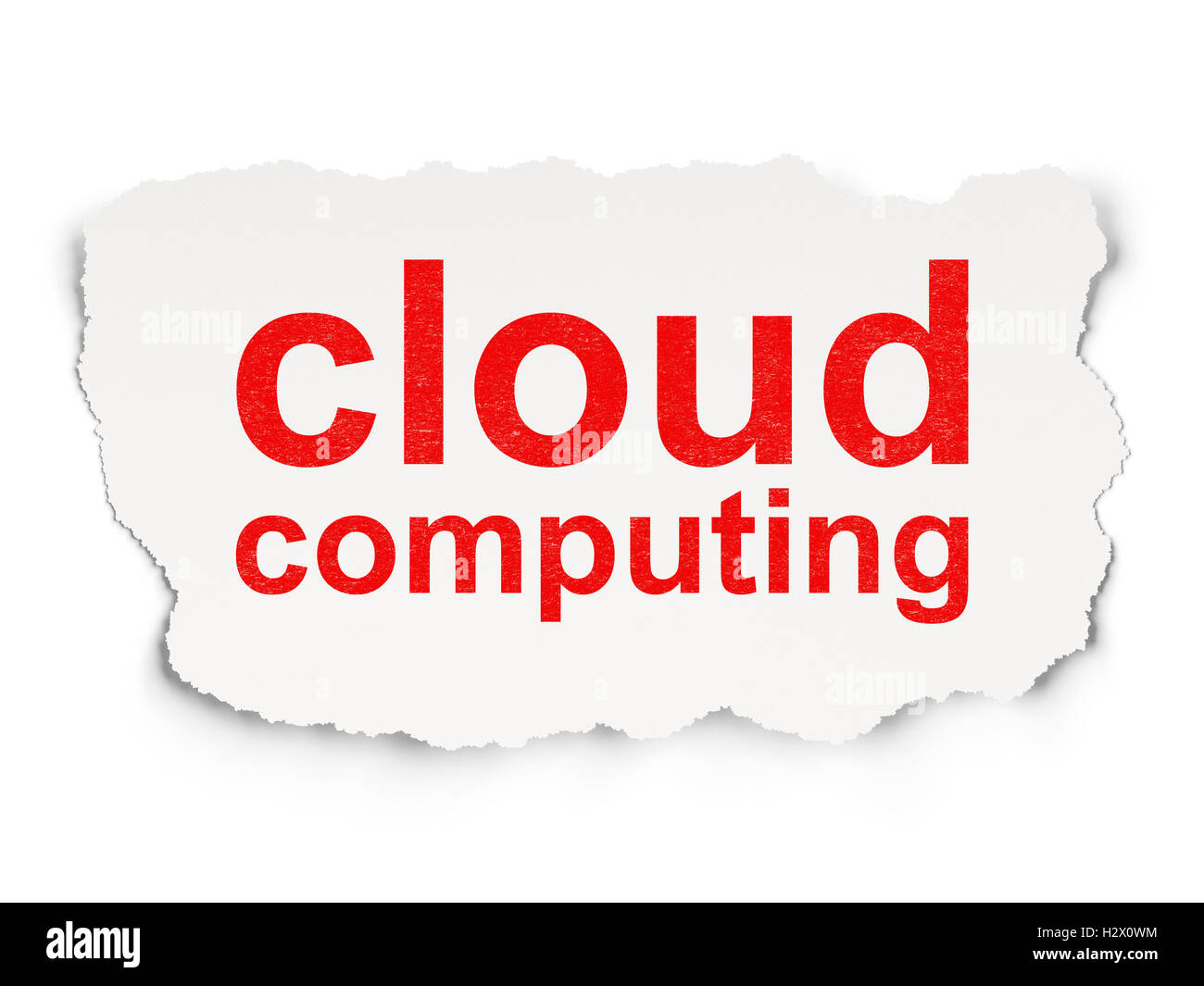 Cloud technology concept: Cloud Computing on Paper background Stock ...