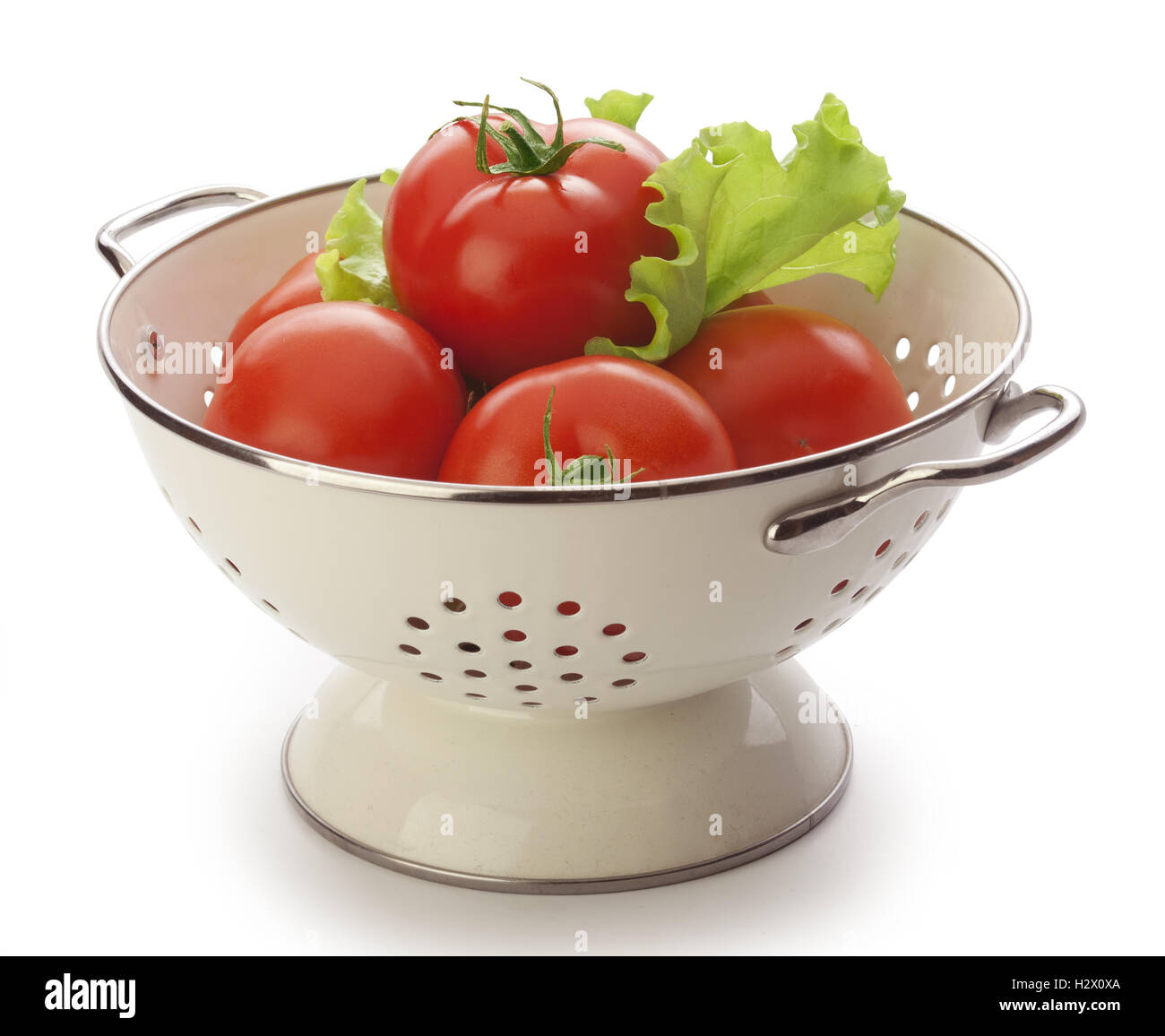 Tomatoes in the colander Stock Photo - Alamy