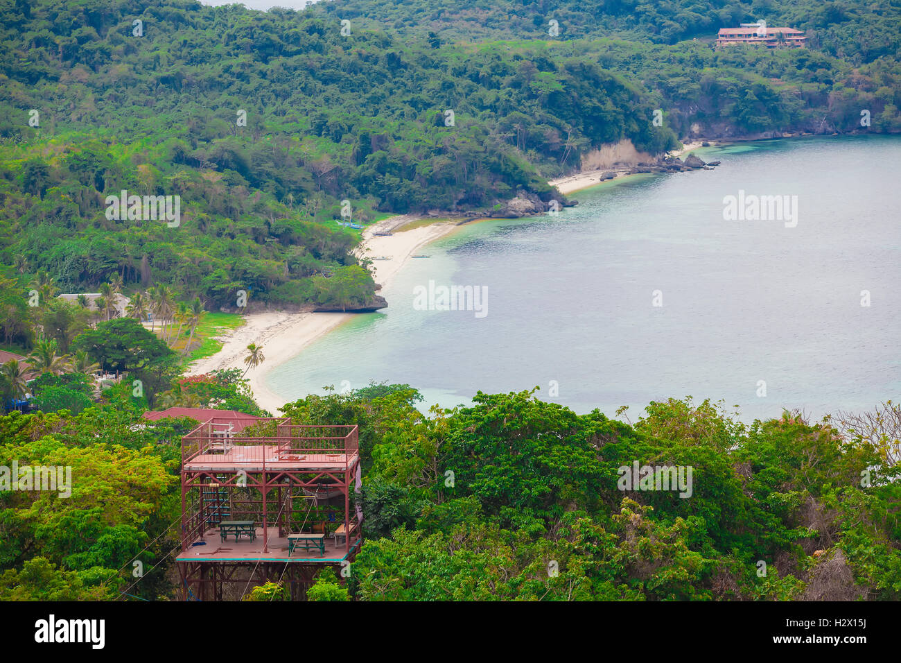 Landscape of nature, sea and an observation deck Stock Photo - Alamy