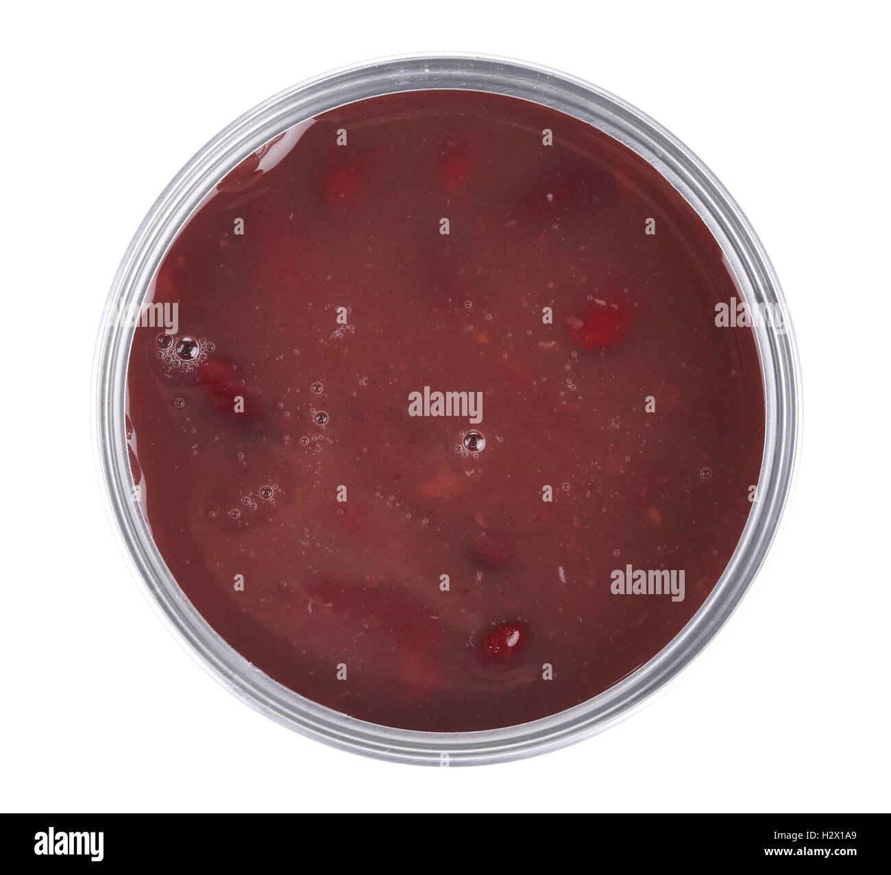Tin with red bean Stock Photo - Alamy