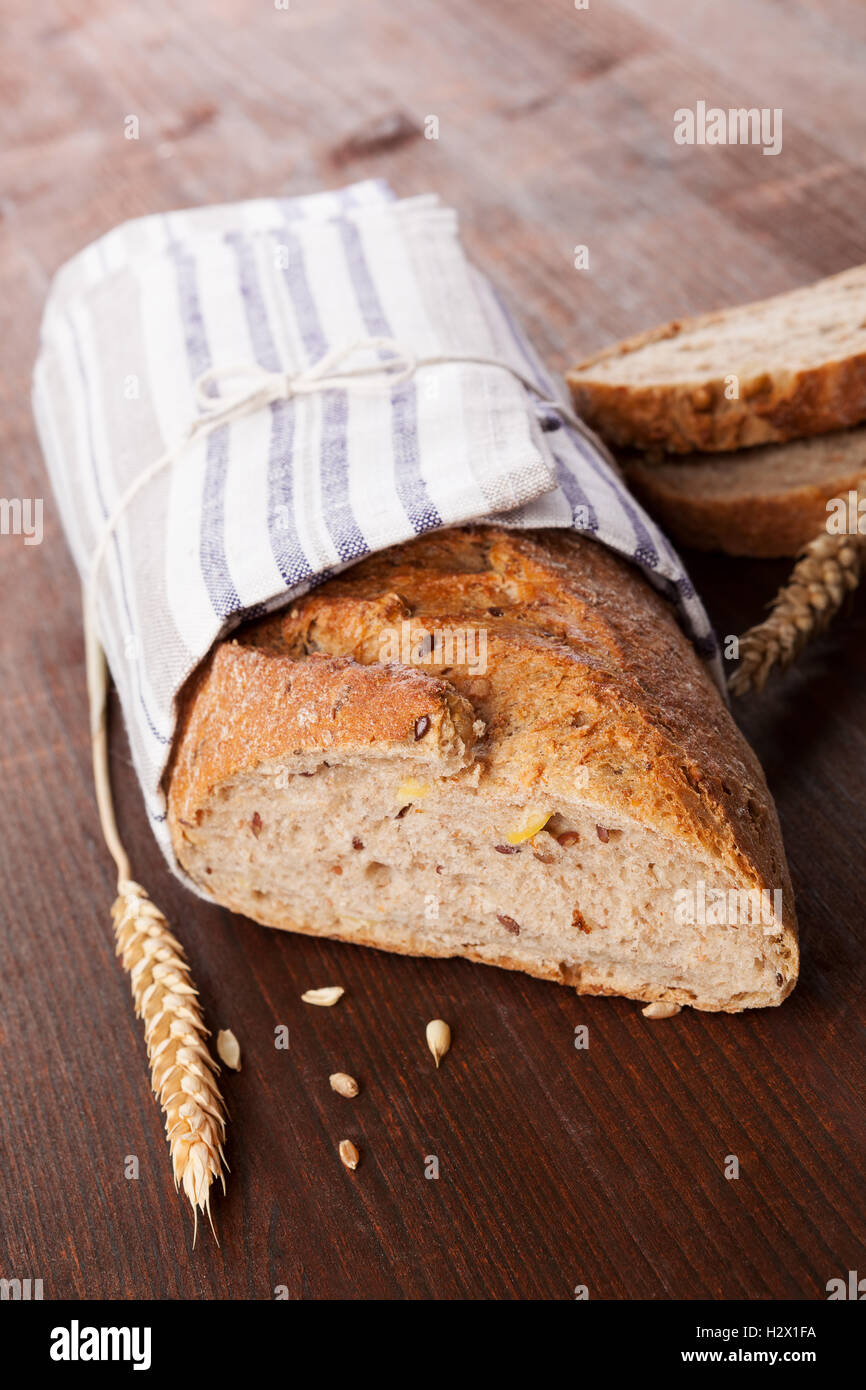 Brown bread background Stock Photo - Alamy