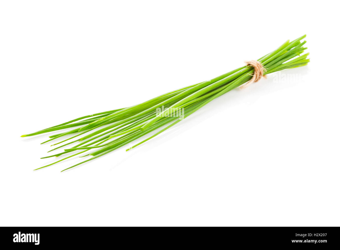 Chive bundle isolated Stock Photo - Alamy