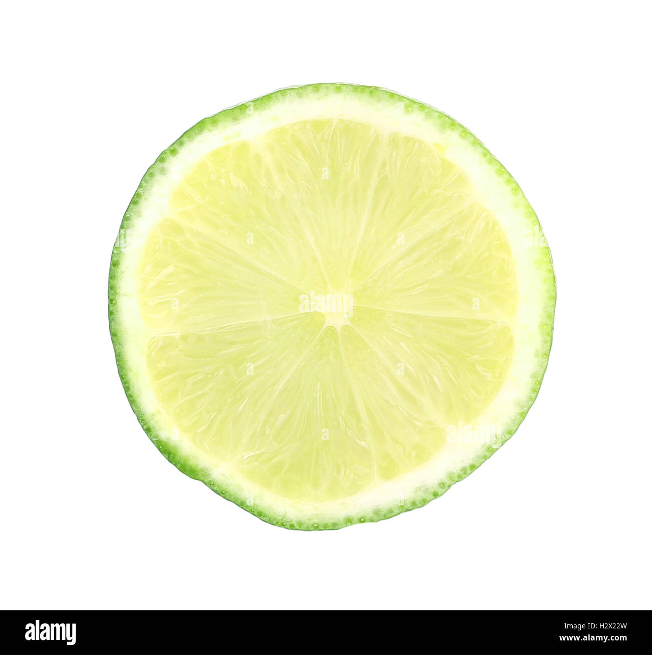Slice of lime Stock Photo - Alamy