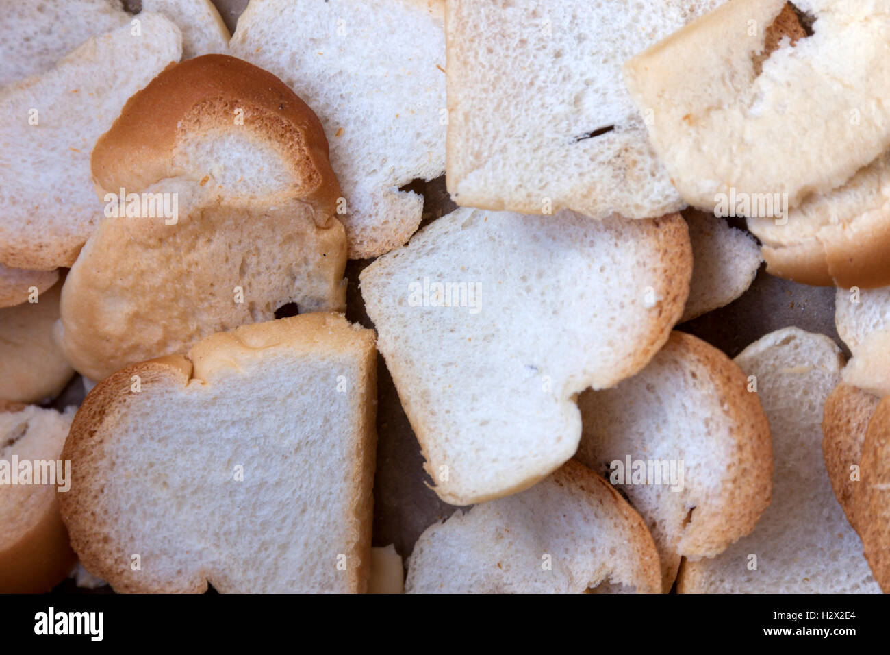 Breads petite white or sandwich placed in box paper. closeup. of a pile ...