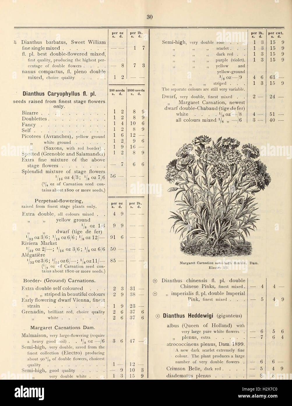 This page lists various seeds and plants available for purchase ...