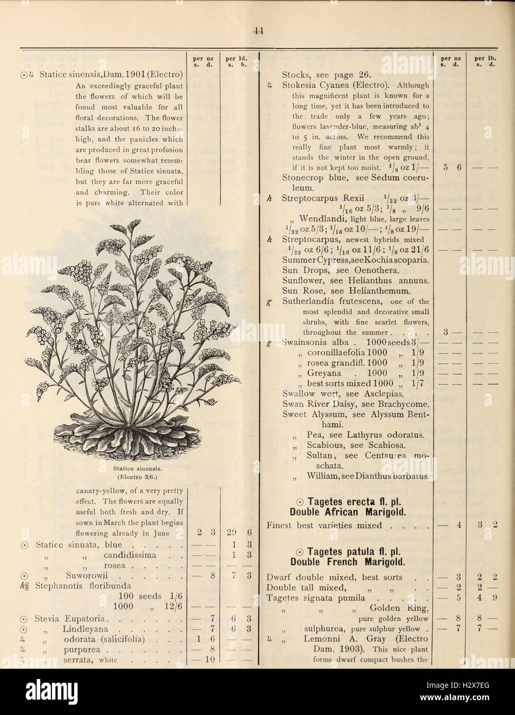 This price list includes a wide range of seeds and plants for ...