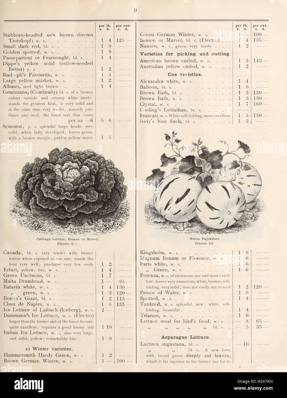 A general price list for various agricultural products, including ...