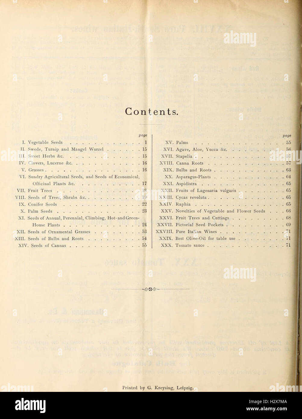 General price list of vegetable, farm, tree, conifer, palm, flower and ...