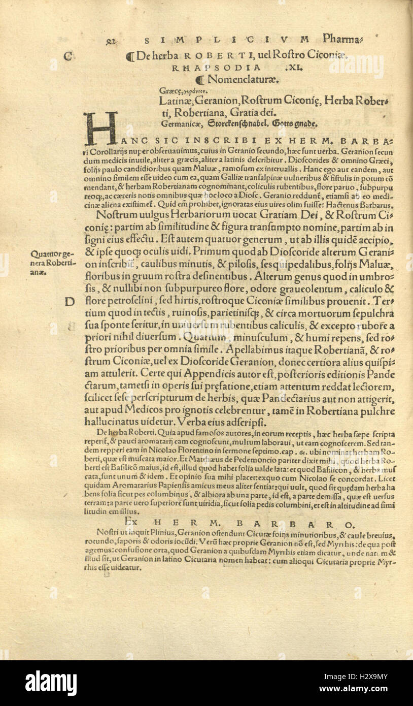 This work by Otto Brunfels focuses on the medicinal properties of ...