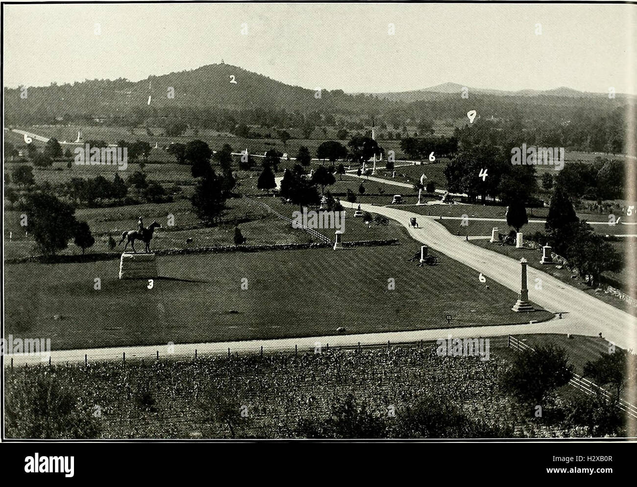 Gettysburg battlefield map hi-res stock photography and images - Alamy