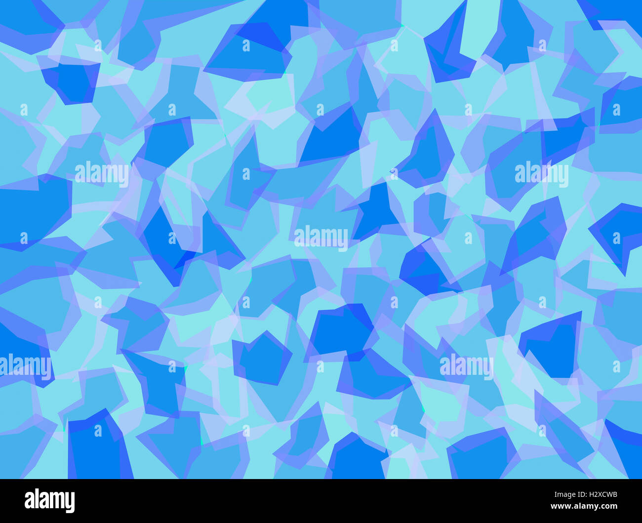 Overlapping Shapes Blue and Mauve Stock Photo - Alamy
