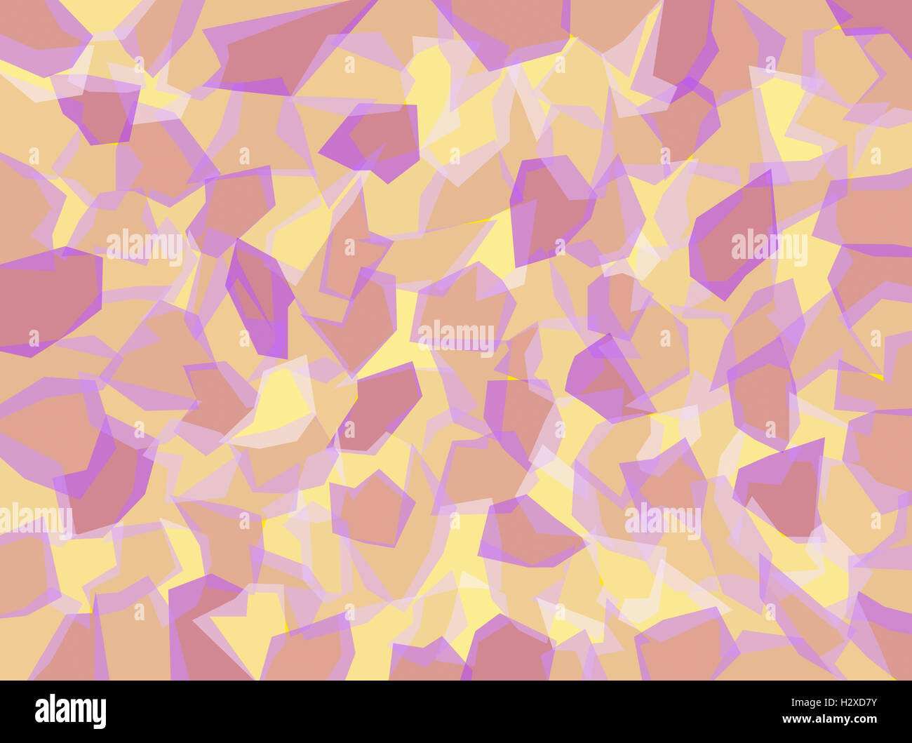 Overlapping Shapes Mauve Orange Yellow Stock Photo - Alamy