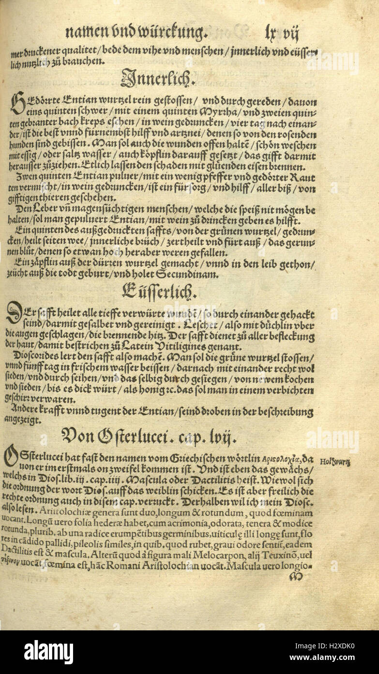 Kreüter Buch, darin Underscheid, Würckung und Namen der Kreüter so in ...