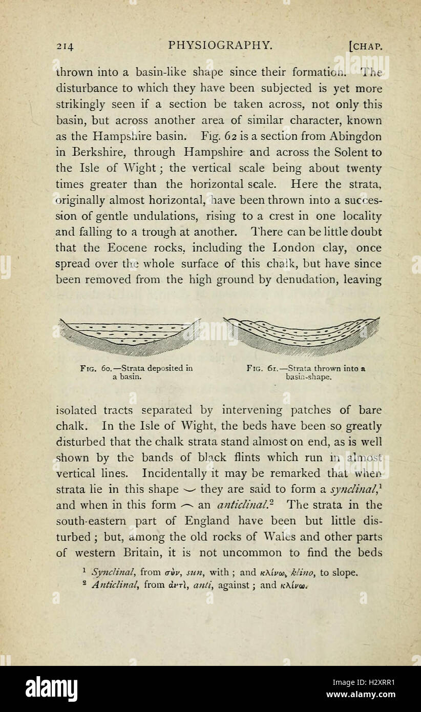 This page from a physiography work covers the study of Earth's surface ...