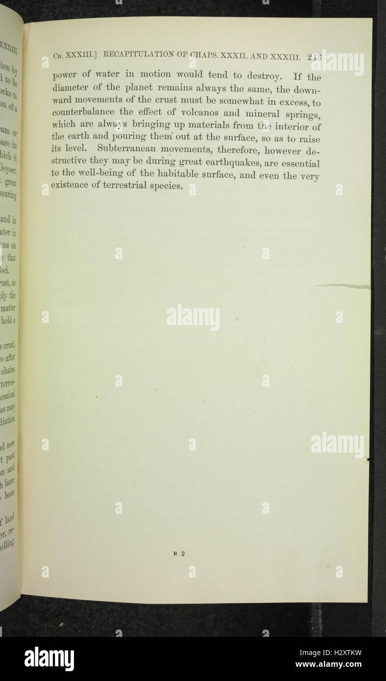 Principles of geology (Page 243) BHL343 Stock Photo - Alamy