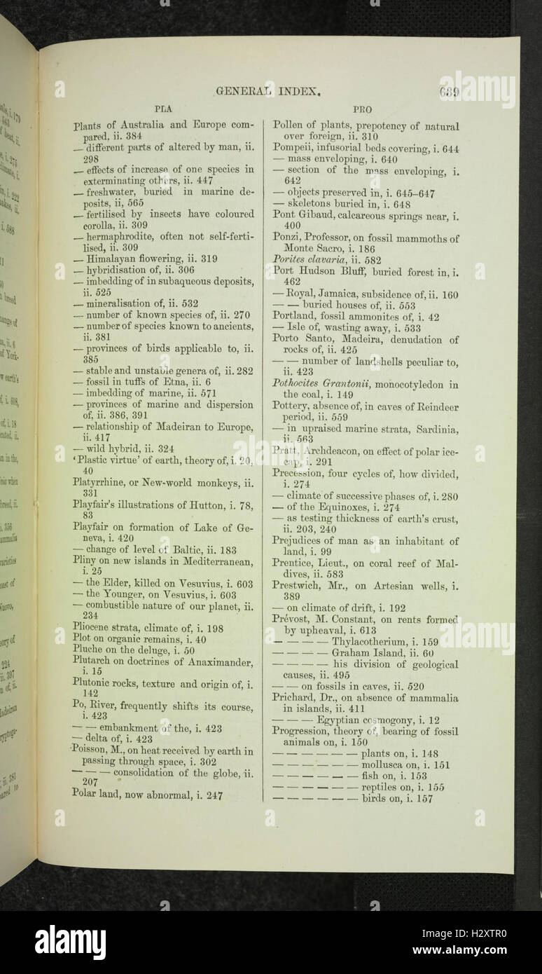 This page from 'Principles of Geology' discusses key geological ...