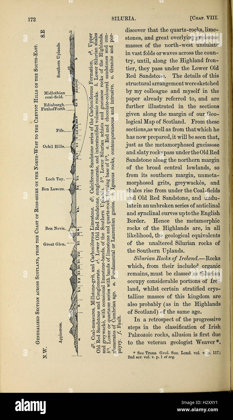 This page from 'Siluria' describes the geology and paleontology of ...