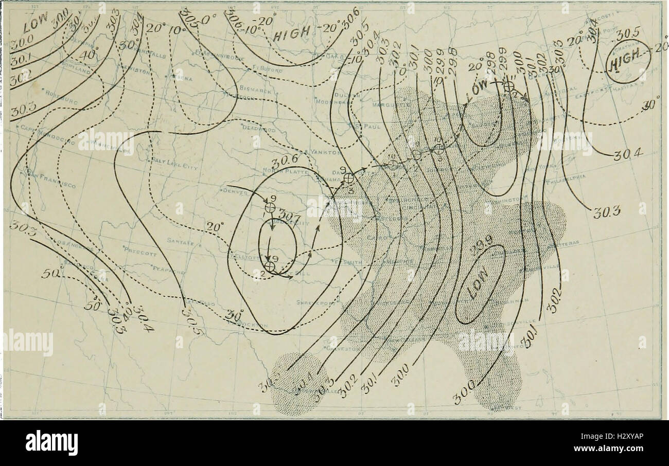 A 1895 study on weather types and storms, conducted by professors and ...