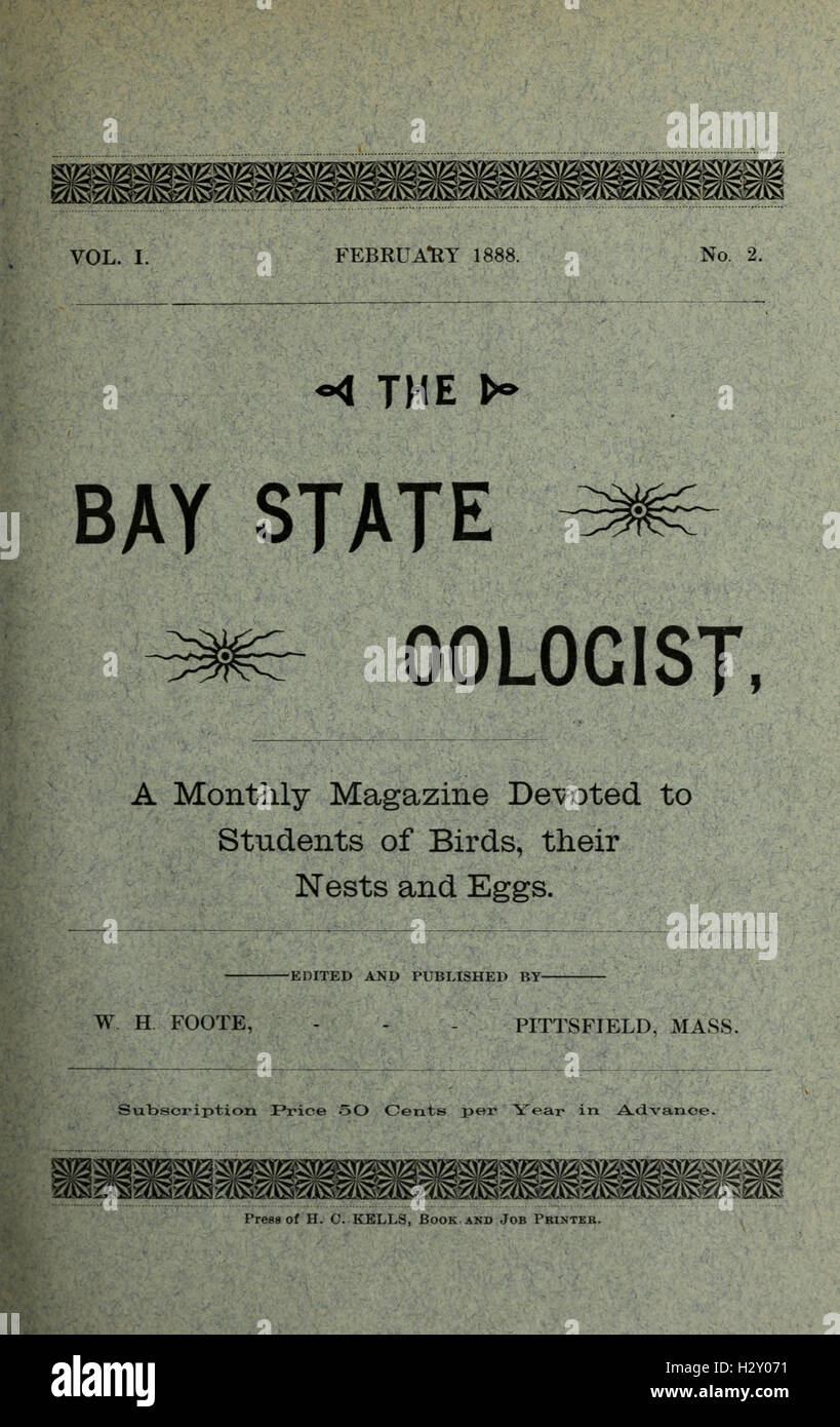The Bay State oologist BHL435 Stock Photo - Alamy