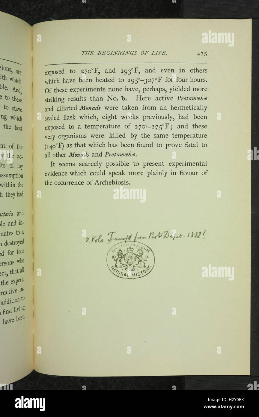 This page discusses the early stages of life, focusing on the origins ...