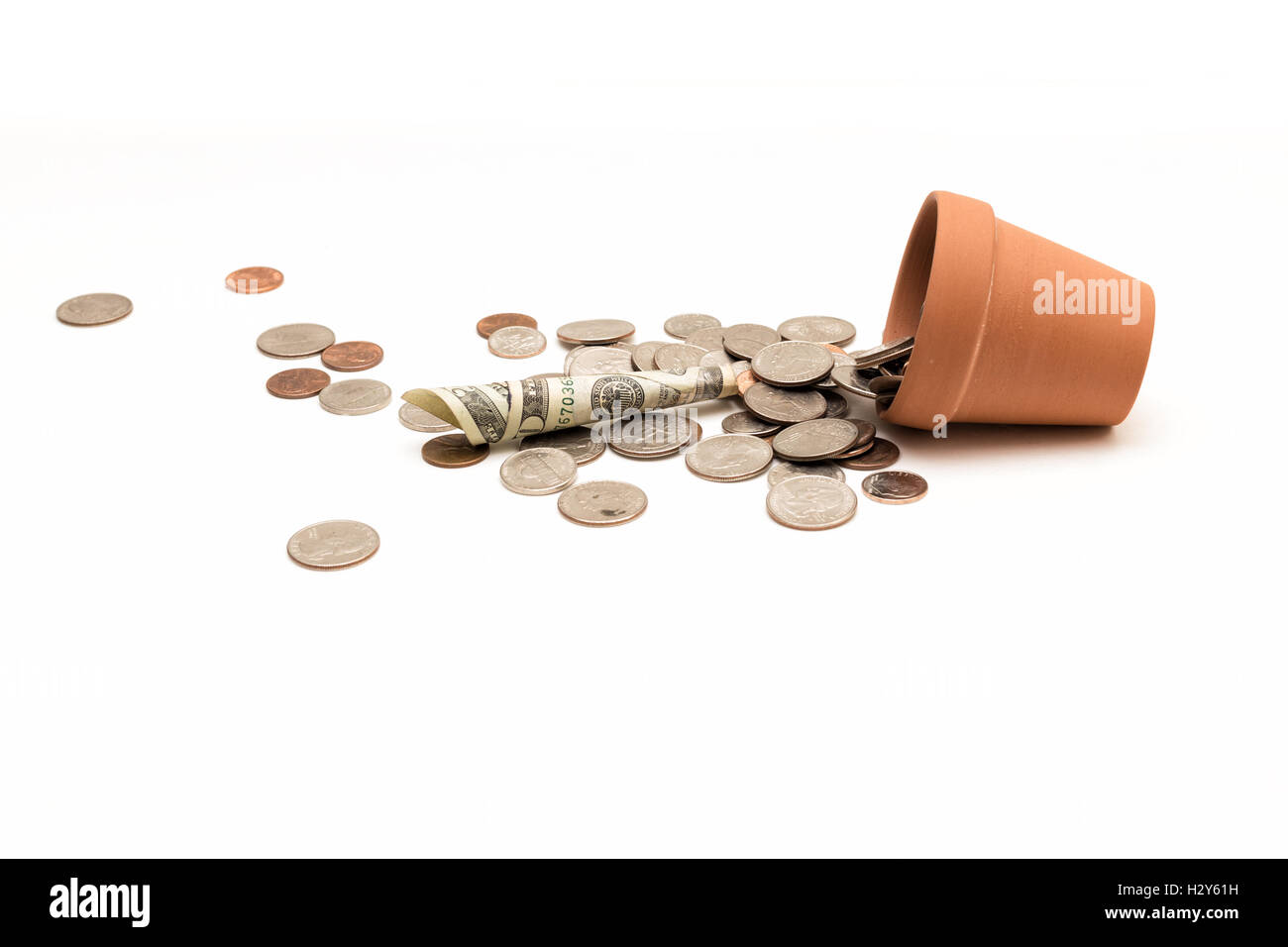 White background dollars hi-res stock photography and images - Alamy