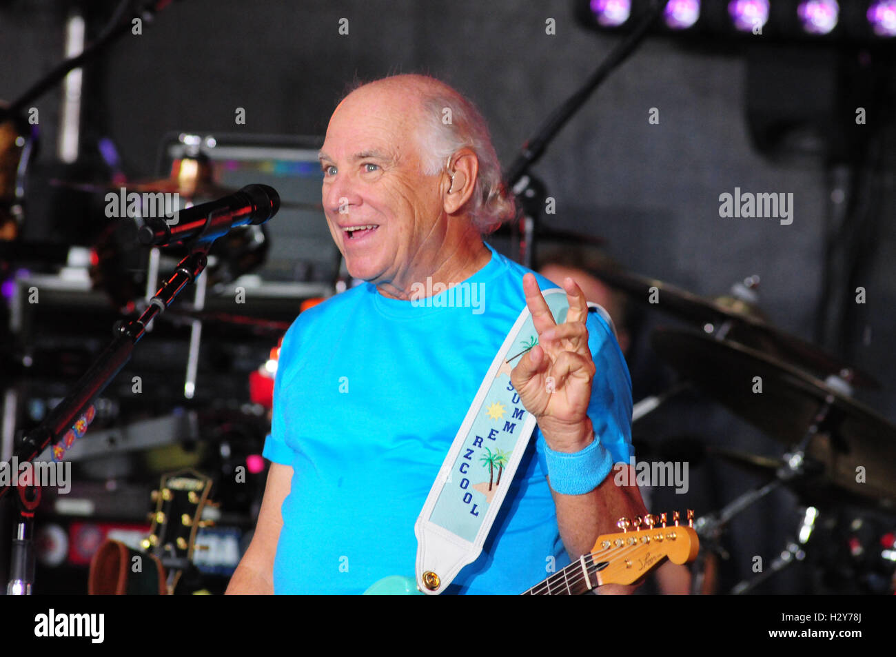 Jimmy Buffett performing live on NBC's 'Today' show as part of the ...