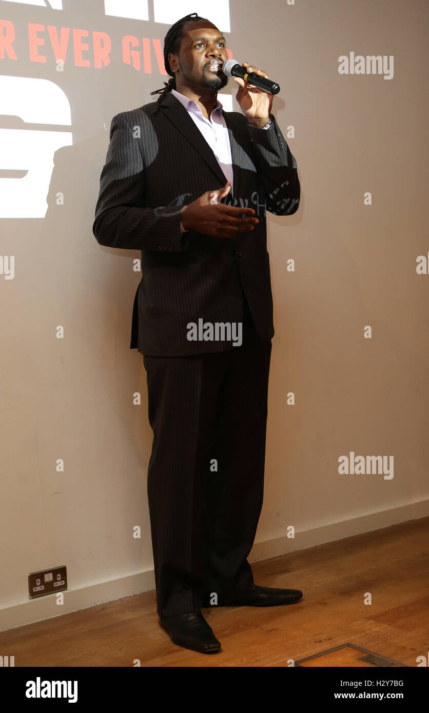 Guests attend Audley Harrison and The Samaritans Premiere Screening of ...