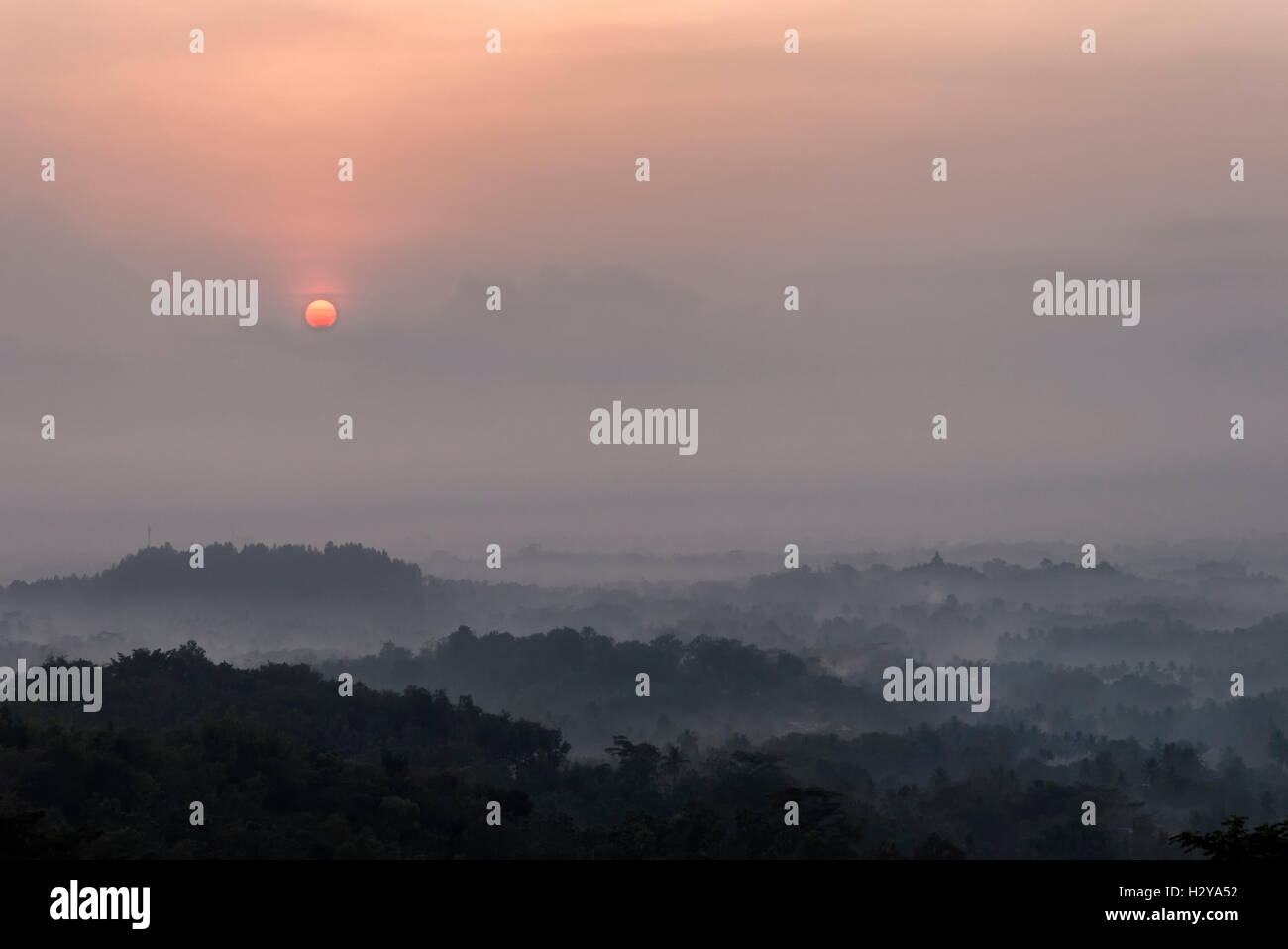 Borobudur sunrise hi-res stock photography and images - Alamy
