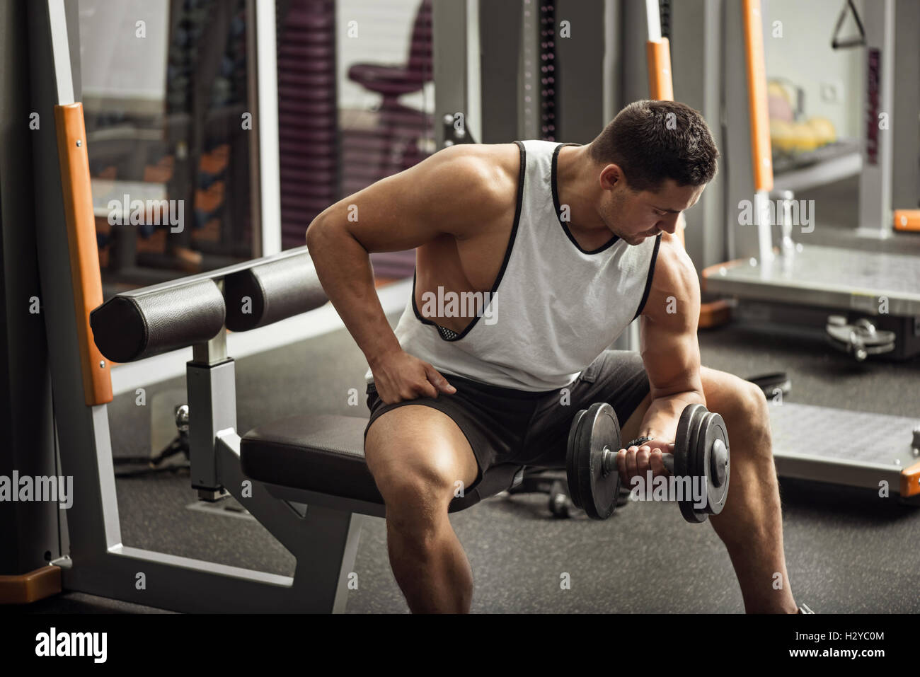 Strong sportsman hi-res stock photography and images - Alamy