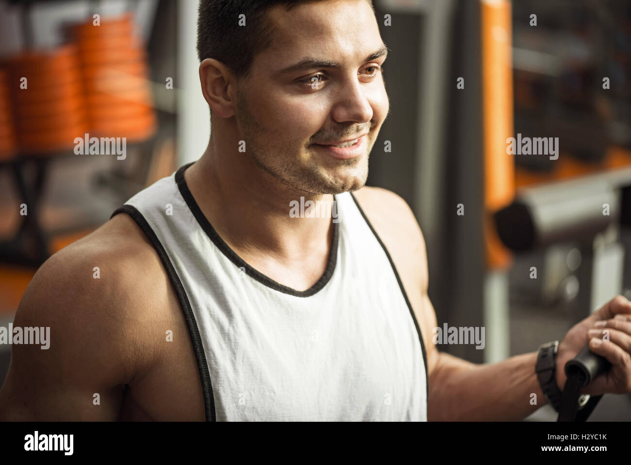 Smiling good looking young hi-res stock photography and images - Alamy