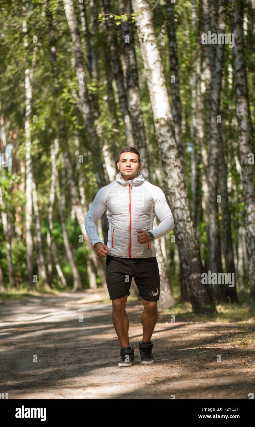 Man good mood jogging hi-res stock photography and images - Alamy
