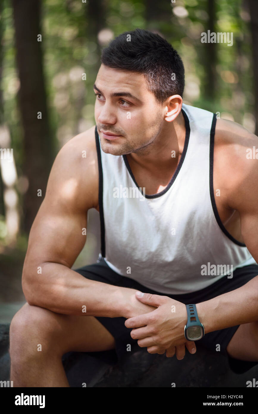 Handsome well built man hi-res stock photography and images - Alamy