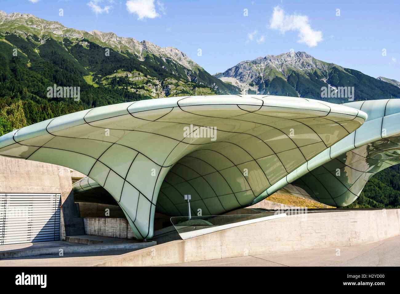 Hungerburgbahn, hybrid funicular railway Loewenhaus station designed by ...