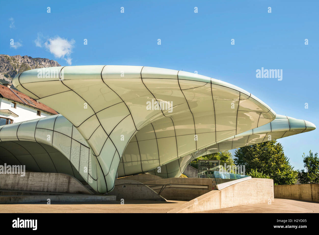 Hungerburgbahn, hybrid funicular railway Loewenhaus station designed by ...