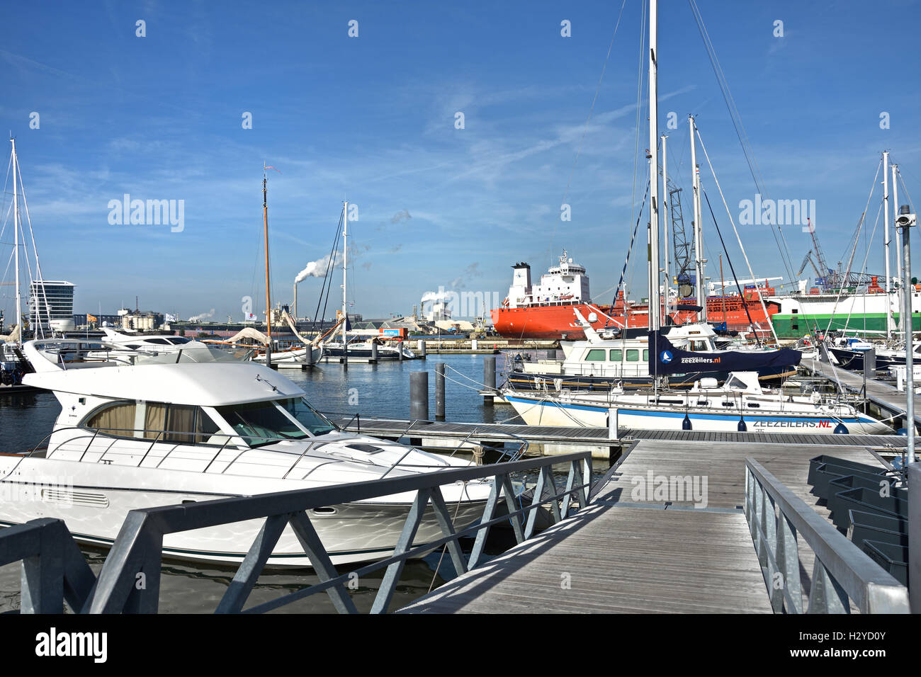 City Marina Amsterdam north side of the IJ at the NDSM Dutch ...