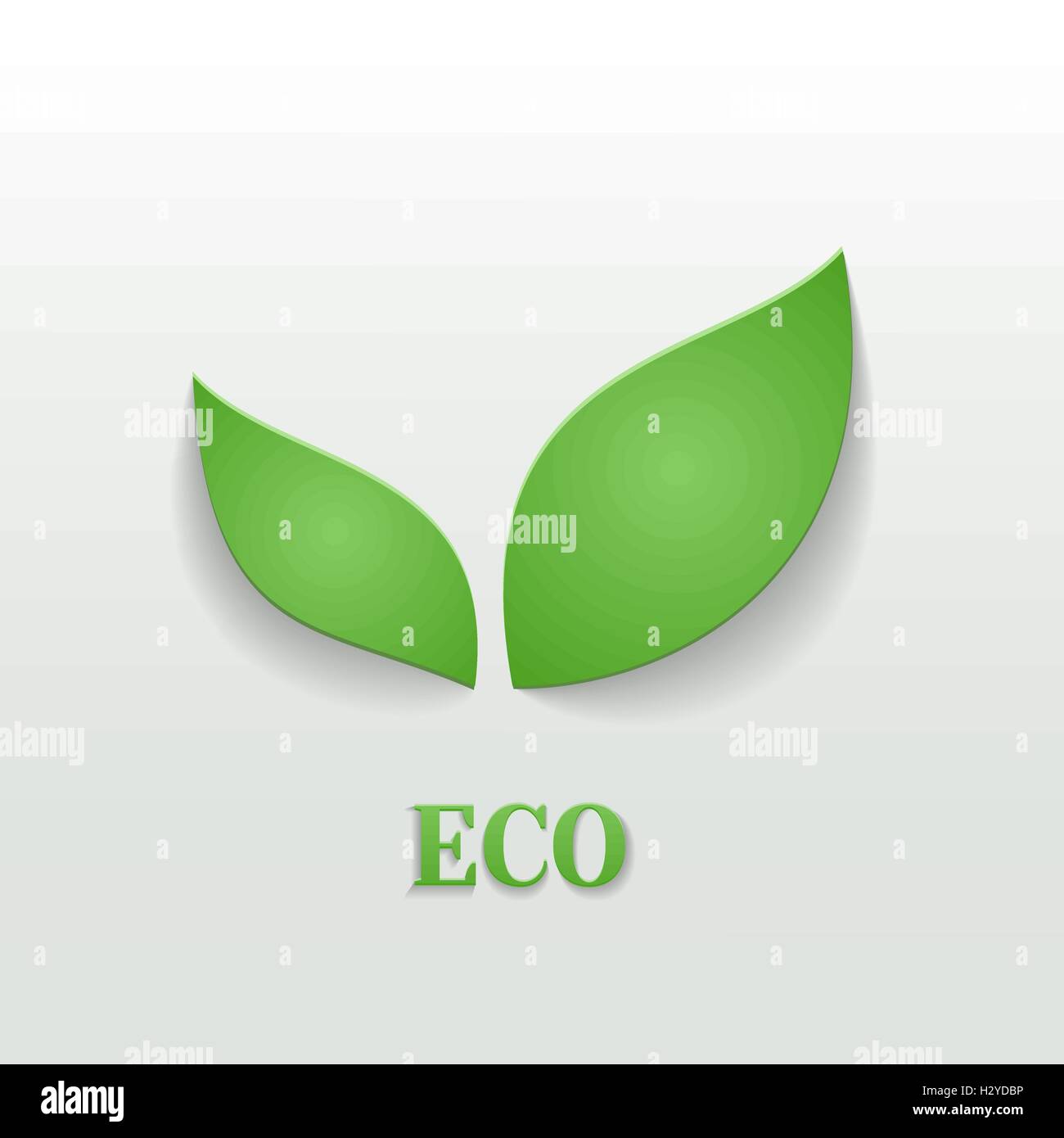 Green eco friendly vector background - abstract paper leaves Stock ...