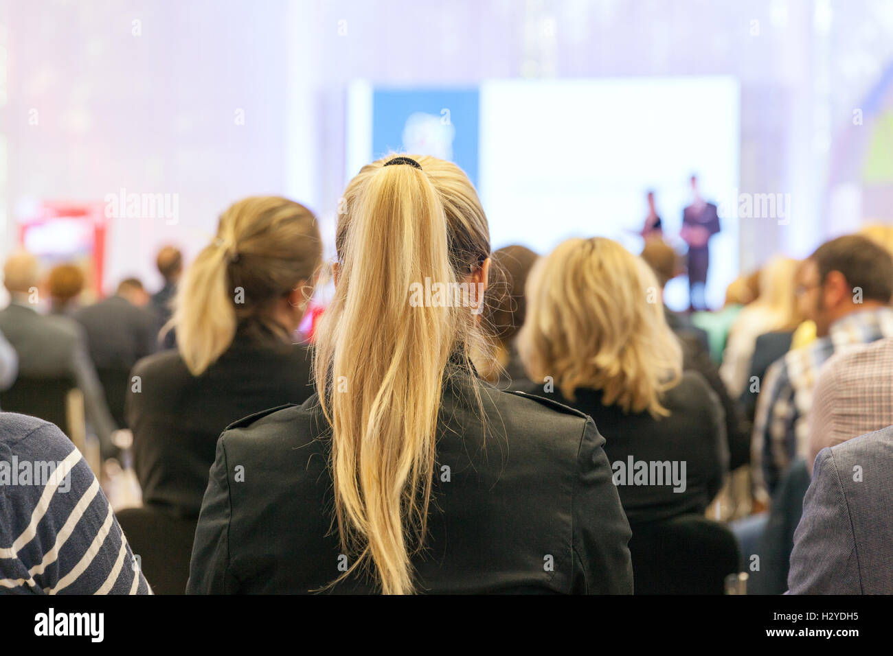 Audience at the business conference. Presentation Stock Photo - Alamy