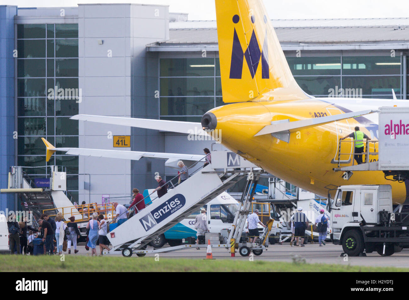 Monarch Airlines plane at Luton Airport on Friday afternoon Sept 30th ...