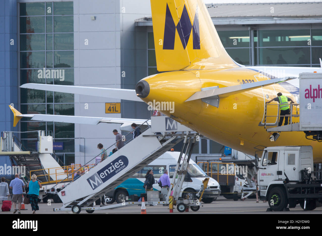 Monarch Airlines plane at Luton Airport on Friday afternoon Sept 30th ...