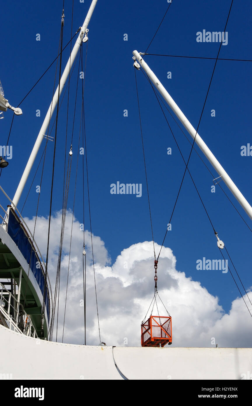 Steel stairs cargo container hi-res stock photography and images - Alamy
