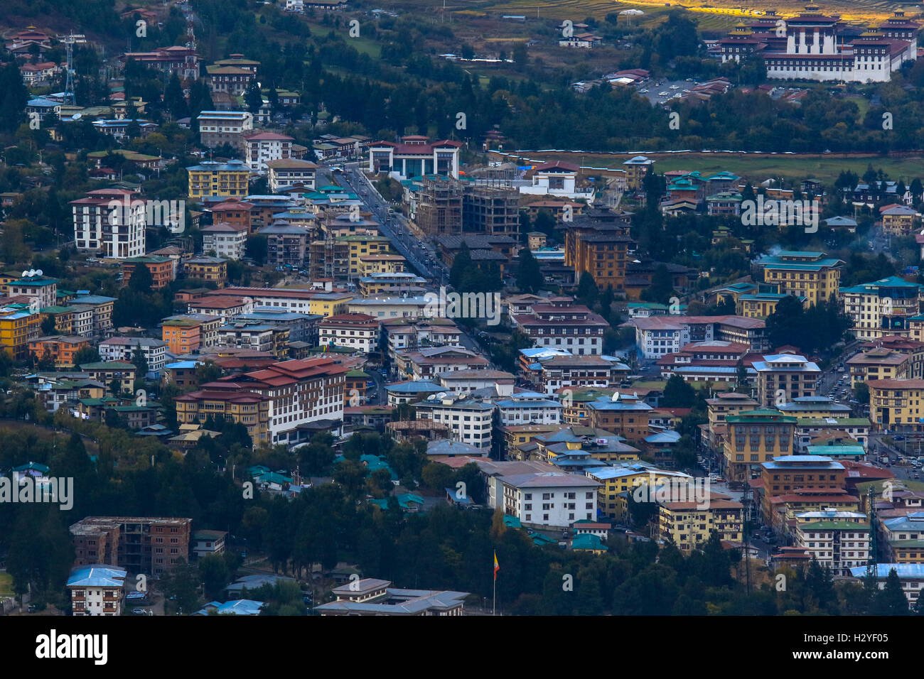 Thimphu bhutan landscape cityscape hi-res stock photography and images ...