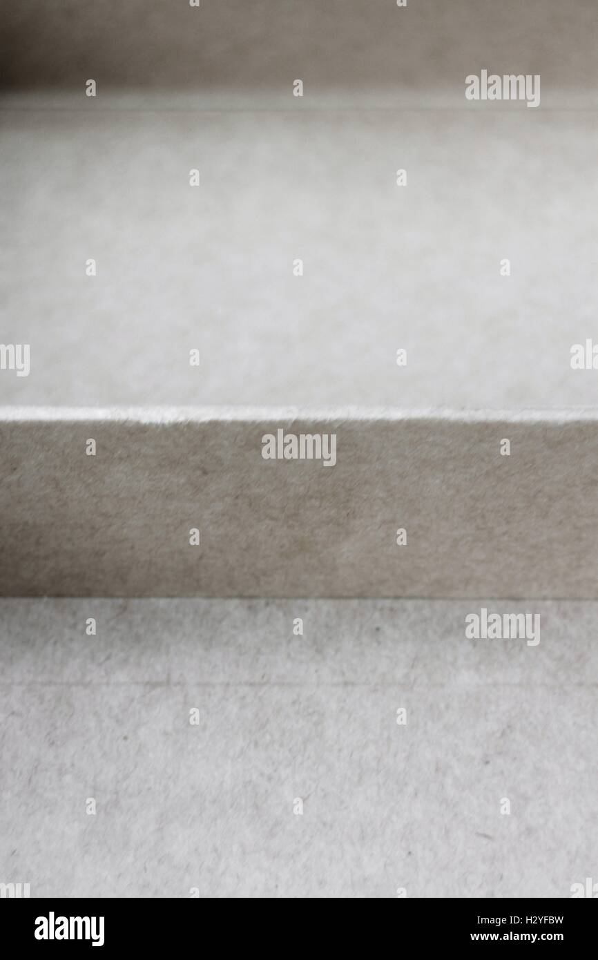 Inside of grey cardboard box Stock Photo - Alamy