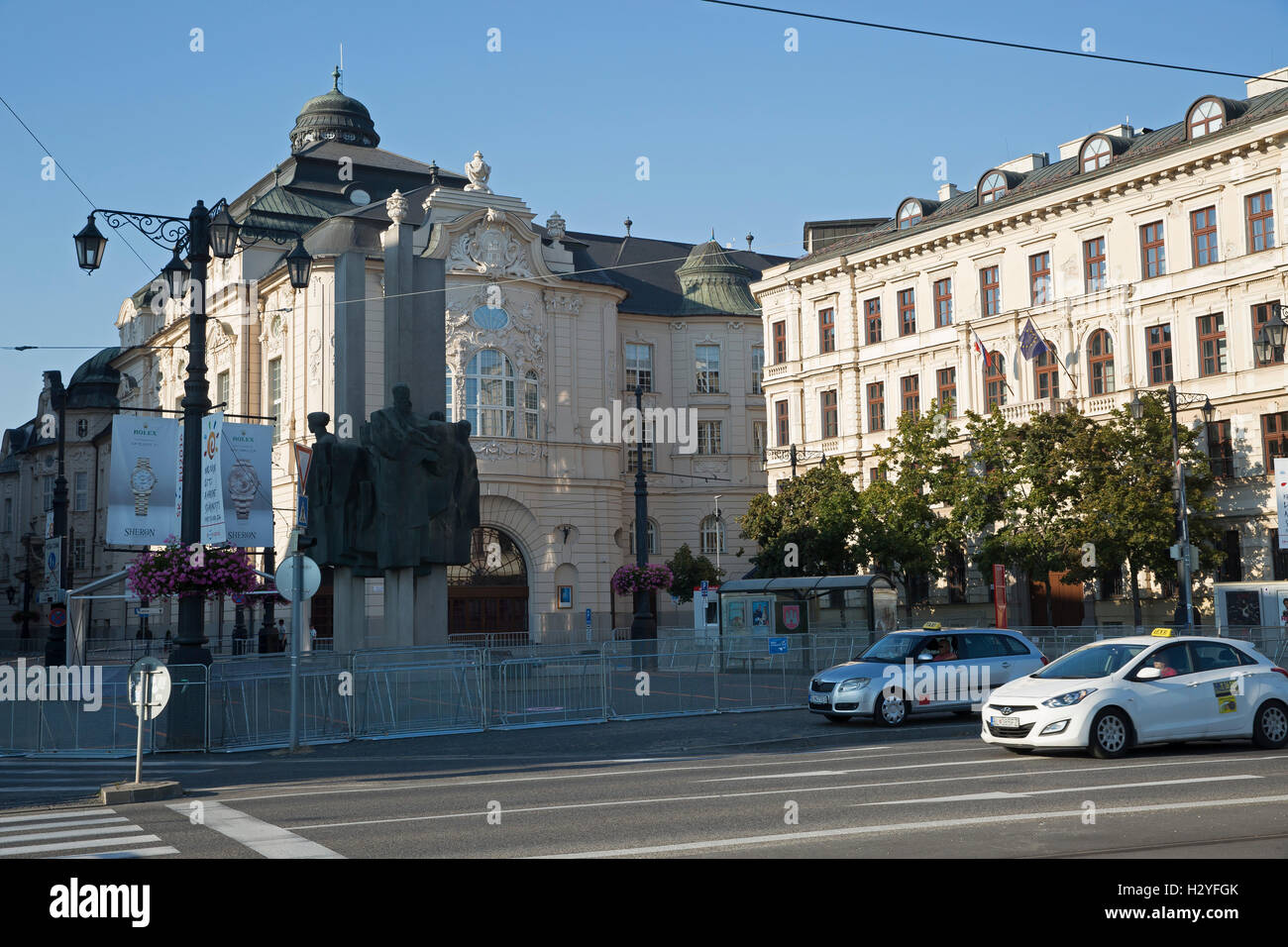 Ornate buildings in Bratislava Slovakia Stock Photo - Alamy