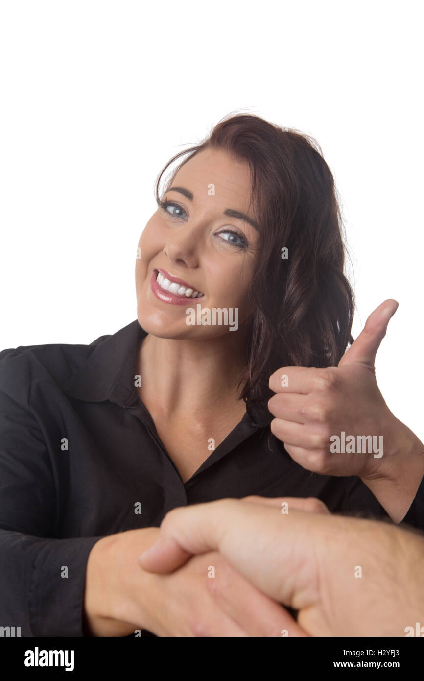 Businesswomen shake hands hi-res stock photography and images - Alamy