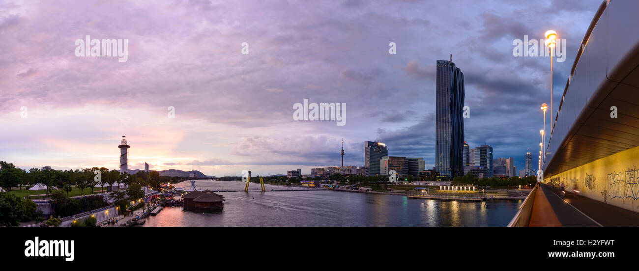 Wien, Vienna: Danube Island , New Danube , floating restaurants ...